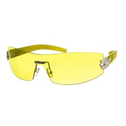 Acetat-Sonnenbrille in rechteckiger Form EX-69-S-0C1 Damen