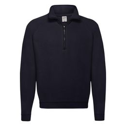 Fruit of the Loom - "Classic" Sweatshirt mit kurzem Rei&szlig;verschluss f&uuml;r Herren/Damen Unisex (Marineblau)