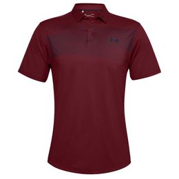 Under Armour Iso-Chill Mens Burgund Chest Grafic Polo-Hemd
