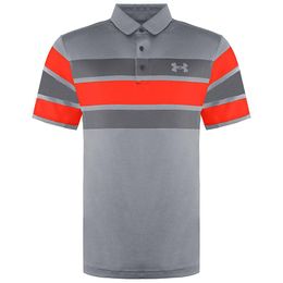 Under Armour Playoff 2.0 Herrengrau/Orangen -Polohemd
