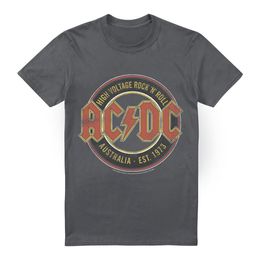 ACDC AC/DC - "Est. '73" T-Shirt f&uuml;r Herren (Holzkohle)