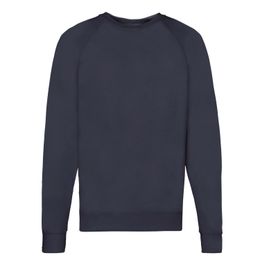 Fruit of the Loom - Sweatshirt f&uuml;r Herren/Damen Unisex Raglan&auml;rmel (Marineblau)