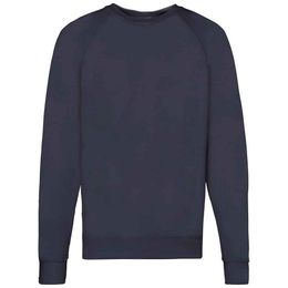 Fruit of the Loom - Sweatshirt f&uuml;r Herren/Damen Unisex Raglan&auml;rmel (Marineblau)