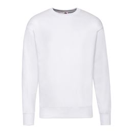 Fruit of the Loom - Sweatshirt f&uuml;r Herren/Damen Unisex angesetzte &Auml;rmel (Wei&szlig;)