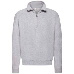 Fruit of the Loom Erwachsene Unisex Klassik Zip Sweatshirt (Grau meliert)