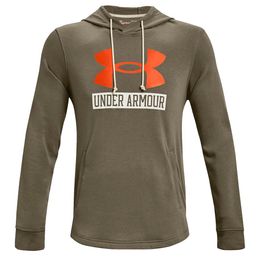 Under Armour -Konkurrent Terry Mens Green Logo Hoodie