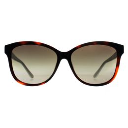 Guess Square Womens Dunkel Havanna Gr&uuml;n Gradient GU7920
