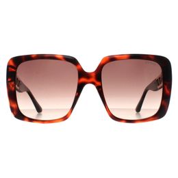 Guess Square Womens Dunkle Havanna Braun Gradient GU7689