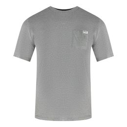 Aquascutum Active T-shirt Mit Kleiner Tasche, Hellgrau