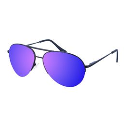 Maxy Damen-Sonnenbrille aus Metall in ovaler Form