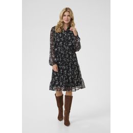 Cream Kleid A-shape Black Ditsy Flower black multi