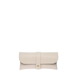 Roberta M Beige Leder Sonnenbrillenetui