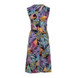 Mehrfarbig bedrucktes Jersey Empire Line Kleid