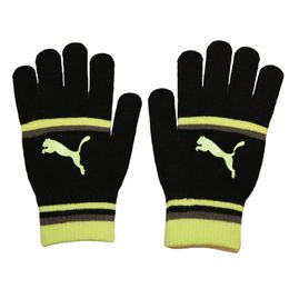 Puma - Damen Mit Streifen - Handschuhe (Schwarz/Reflektierendes Gelb)