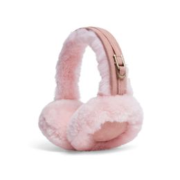 Damen Winter-Ohrensch&uuml;tzer, superweich, flauschig, rosa, warm und gem&uuml;tlich, Ohrenw&auml;rmer