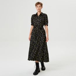 Shirt-Kleid mit Puff&auml;rmeln und Marienk&auml;fer-Print