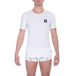 Bikkembergs Wei&szlig;es Baumwoll-T-Shirt