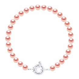 DIADEMA - Armband - Echte S&uuml;&szlig;wasserperlen - Rosa - Silber