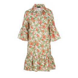 Minikleid aus Baumwolle im tropischen Stil
