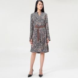 Tunikakleid mit geometrischem Vintage-Print