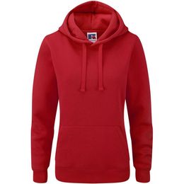 Russel Athletic Russell Womens Premium Authentic Hoodie (3-Lagen-Gewebe) (Klassisches Rot)
