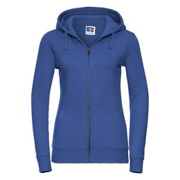 Russel Athletic Russell - "Authentic" Kapuzenpullover Durchgehender Rei&szlig;verschluss f&uuml;r Damen (Kr&auml;ftiges K&ouml;nigsblau)