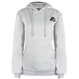 GUGGEN Mountain Damen Kapuzenpullover Fleece Hoodie Langarm Grau
