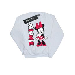 Disney - "Minnie Mouse Giggling" Sweatshirt f&uuml;r Damen (Wei&szlig;)