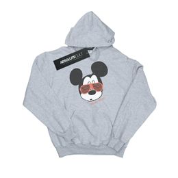 Disney - "Mickey Mouse Sunglasses" Kapuzenpullover f&uuml;r Damen (Grau)