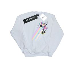 Disney - "Minnie Mouse Whoosh" Sweatshirt f&uuml;r Damen (Wei&szlig;)