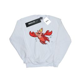 Disney - "The Little Mermaid Sebastian Bubbles" Sweatshirt f&uuml;r Damen (Wei&szlig;)