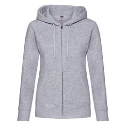 Fruit of the Loom - "Premium" Kapuzenjacke Mit Rei&szlig;verschluss f&uuml;r Damen (Grau meliert)