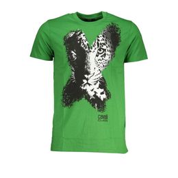 Cavalli Class Verde Baumwoll Herren T-Shirt
