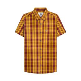 Lambretta - Hemd f&uuml;r Herren/Damen Unisex (Burgunderrot/Gold)