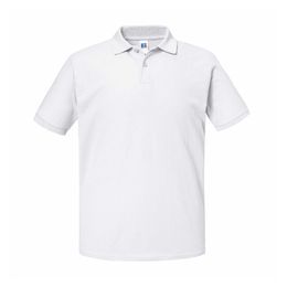 Russel Athletic Russell - "Authentic Eco" Poloshirt f&uuml;r Herren/Damen Unisex (Wei&szlig;)