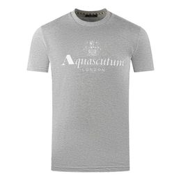 Aquascutum - "London Aldis" T-Shirt f&uuml;r Herren (Grau)