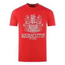 Aquascutum - "London Aldis" T-Shirt f&uuml;r Herren (Rot)