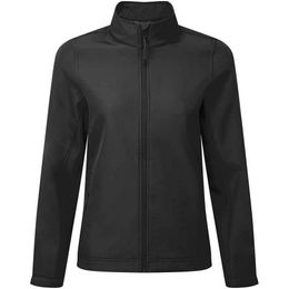 Premier Womens/Ladies Windchecker Soft Shell Jacket (Schwarz)