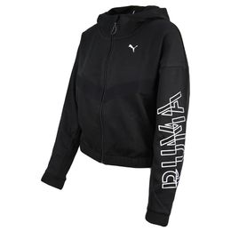 Puma Rei&szlig;verschluss up Frauen schwarzer Hoodie