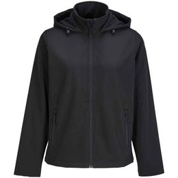 SOLS - "Race" Softshelljacke mit Kapuze f&uuml;r Damen (Schwarz)