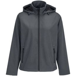 SOLS - "Race" Softshelljacke mit Kapuze f&uuml;r Damen (Holzkohle)