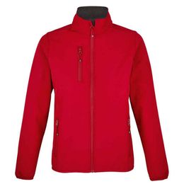SOLS Womens/Ladies Falcon Softshell Recycled Soft Shell Jacket (Pepper Red)