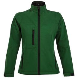 SOLS Womens/Ladies Roxy Soft Shell Jacket (atmungsaktiv, winddicht und wasserabweisend) (flaschengr&uuml;n)