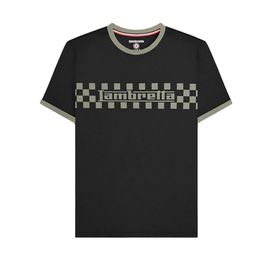 Lambretta - T-Shirt f&uuml;r Herren, Zweifarbig (Schwarz)
