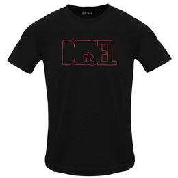 Diesel - T-shirt Mit Schwarzem Kaviar-logo