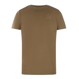 Diesel Monotone Logo Braunes T-shirt