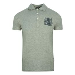 Aquascutum Unisex Erwachsene Aldis Brust-Logo Poloshirt (Grau)