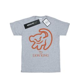 Disney - "The Lion King Cave Drawing" T-Shirt f&uuml;r Herren (Grau)