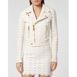 Philipp Plein Leder Biker-Jacke