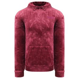 Puma bestickte Frauen Weinrot Red VeloR Hoodie